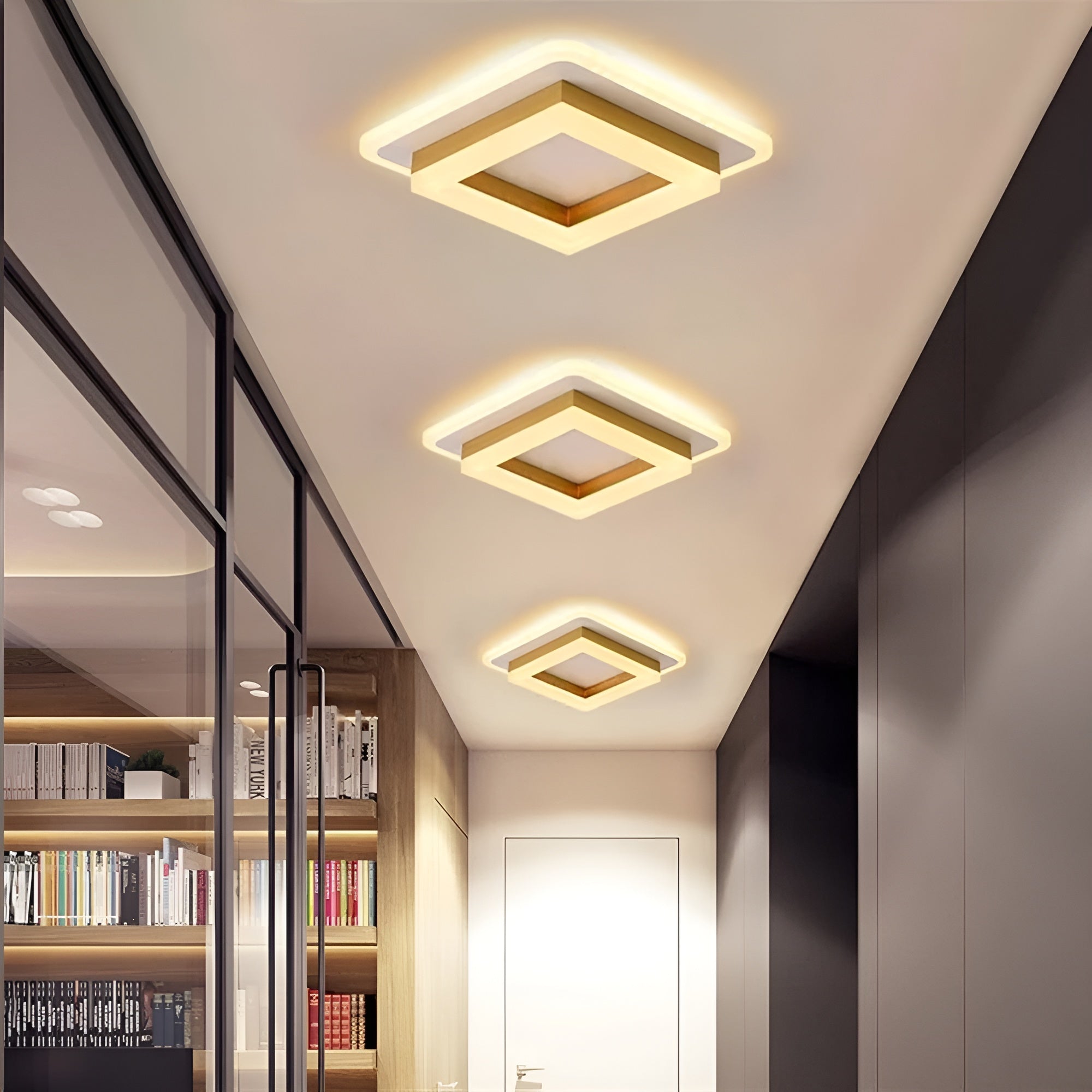 Modern LED Floating Frame Surface Mount Ceiling Light for Stylish Homes
