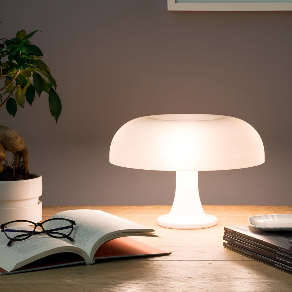 MushroomGlow Retro Lamp – Italian Design Table Lamp with Warm LED Light